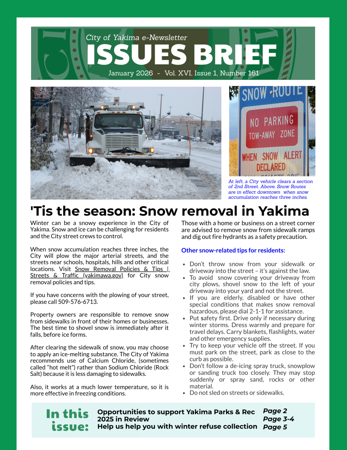 January 2026 Issues Brief | News – City of Yakima
