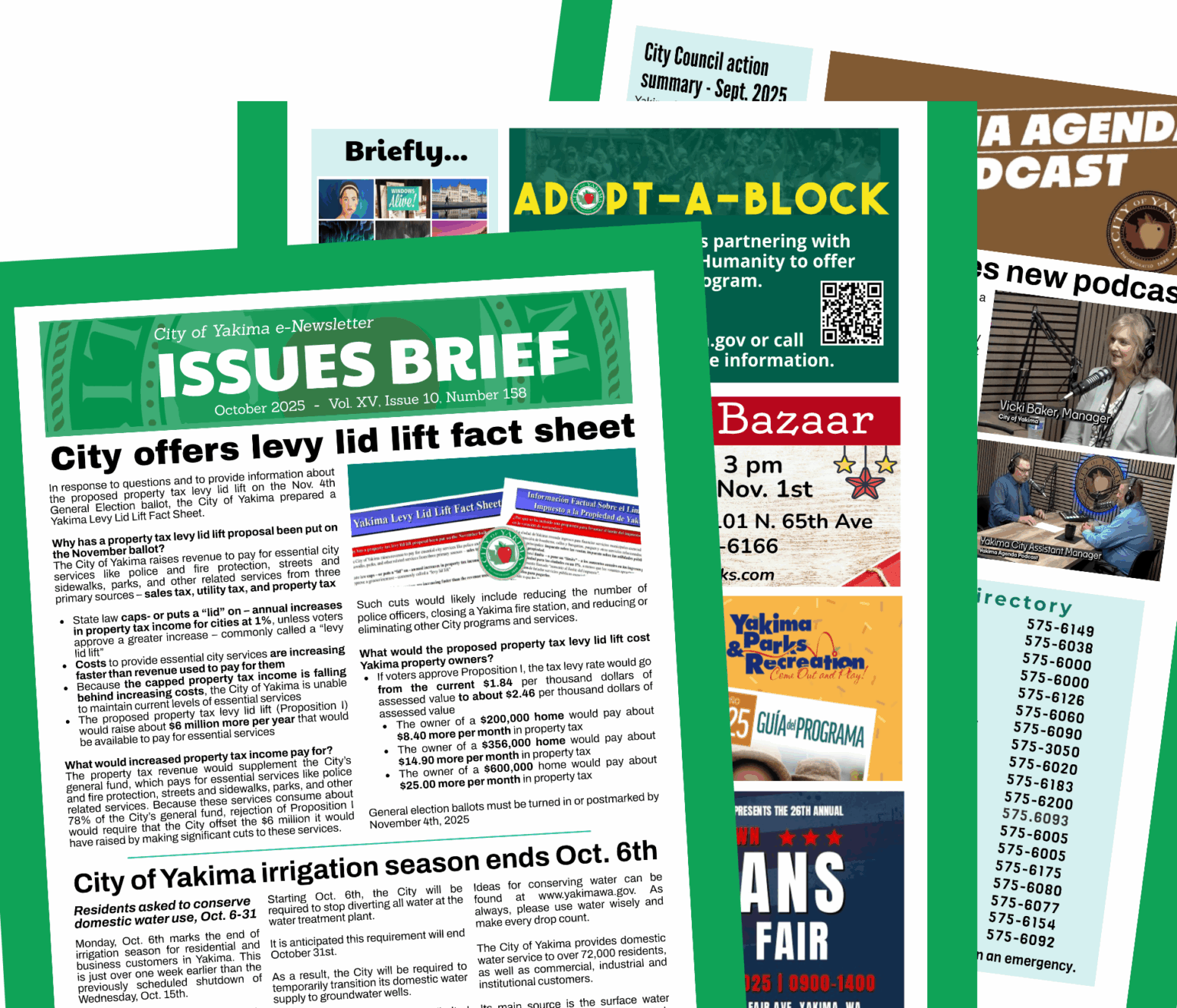 Oct 2025 Issues Brief e-Newsletter | News – City of Yakima