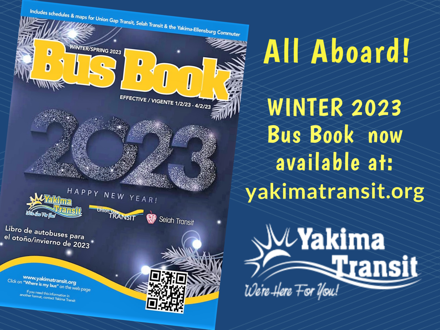 Winter/Spring 2023 Bus Book Now Available | News – City of Yakima