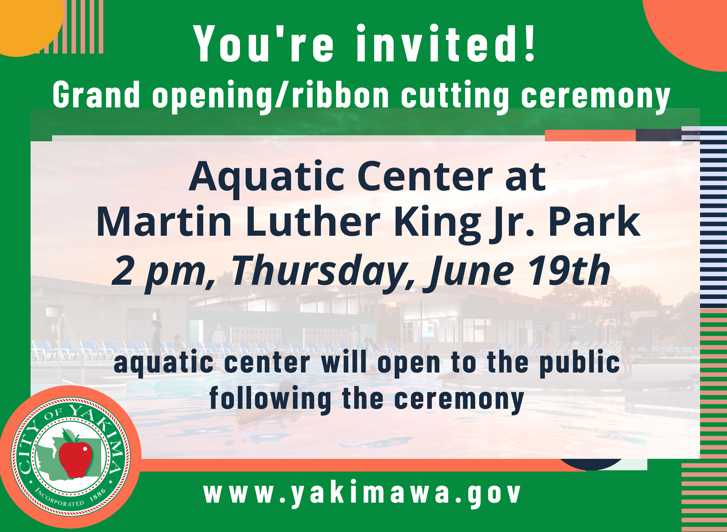 Ribbon Cutting Planned June 19th for Aquatic Center at MLK Jr. Park ...