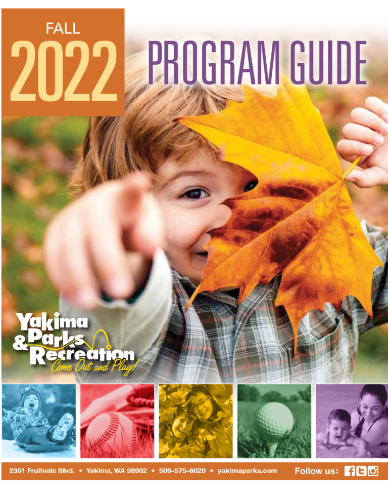 Yakima Parks and Recreation Issues Fall 2022 Program Guide | News – City of Yakima
