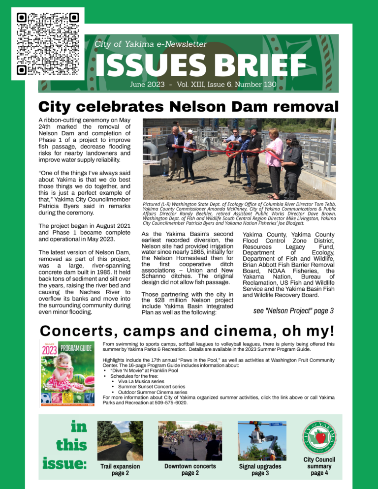 June 2023 Issues Brief e-Newsletter | News – City of Yakima