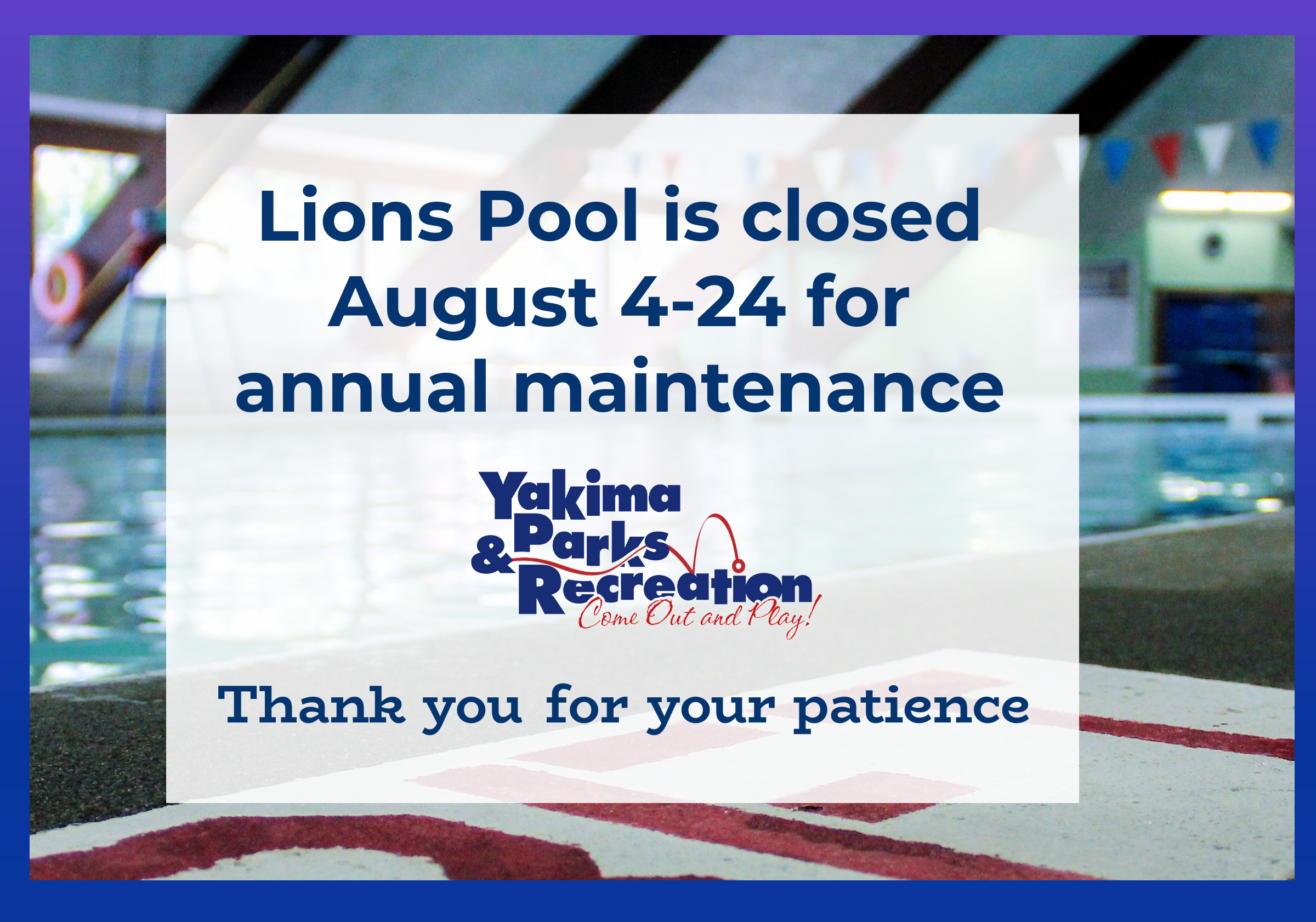 Maintenance Requires Closing Lions Pool Aug. 4-24 | News – City of Yakima