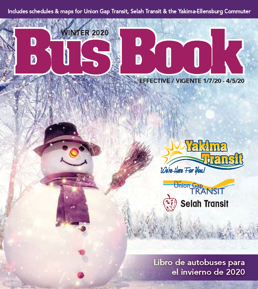 Winter 2020 Bus Book Now Available | News – City of Yakima